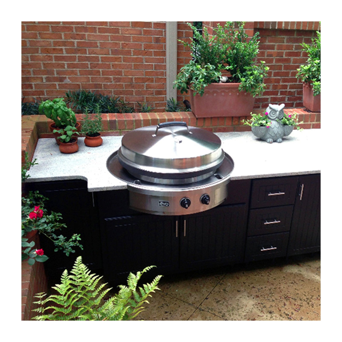 Evo Affinity 30G 30-Inch Natural Gas Drop-In Grill w/ Seasoned Cooksur